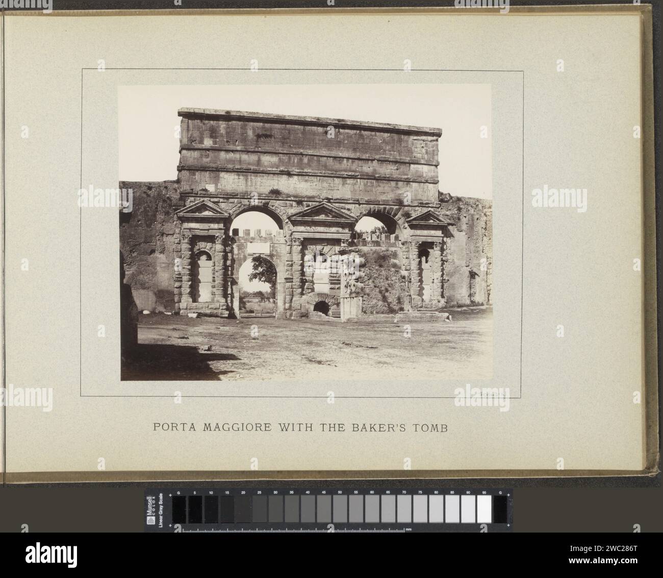 Porta Maggiore in Rome with the Tomb van Eurysaces, Anonymous, c. 1860 ...