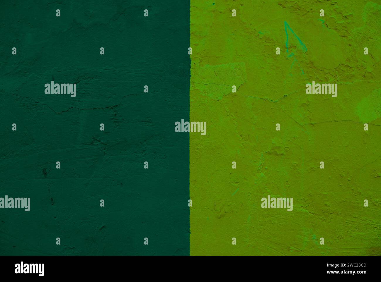 Wall Painted Two Tone. Texture background of two tones: green and light ...