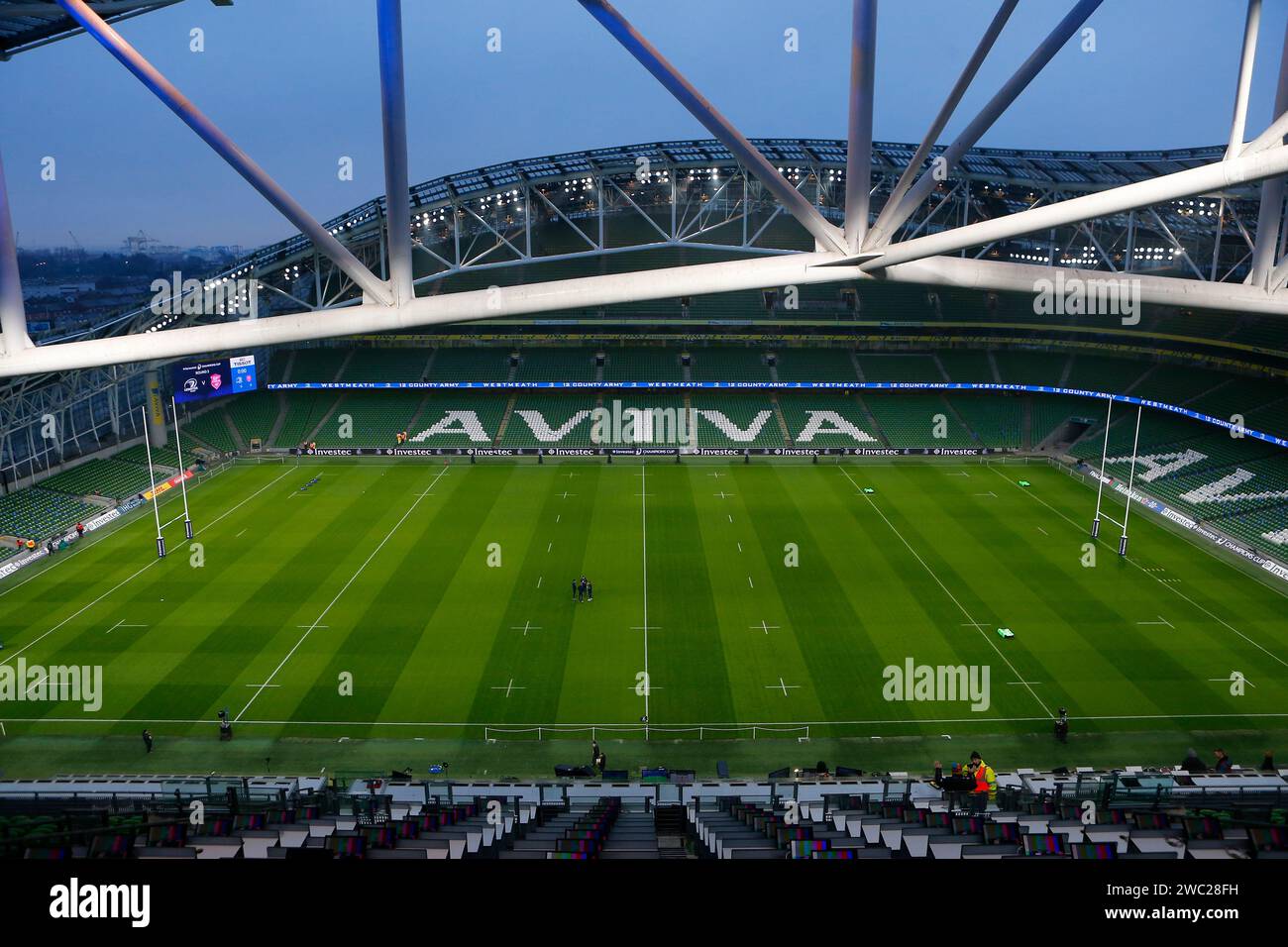 Aviva Stadium, Dublin, Ireland. 13th Jan, 2024. Investec Champions Cup ...