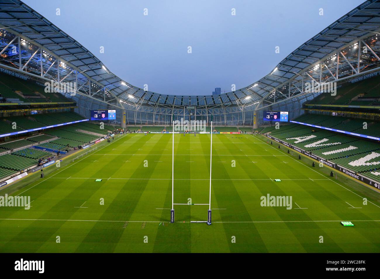 Aviva Stadium, Dublin, Ireland. 13th Jan, 2024. Investec Champions Cup ...