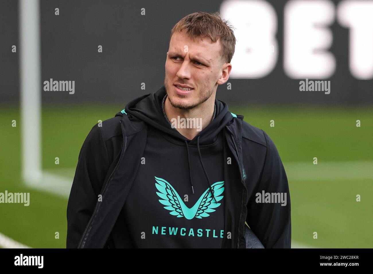 Newcastle, UK. 13th Jan, 2024. Dan Burn of Newcastle United arrives ...