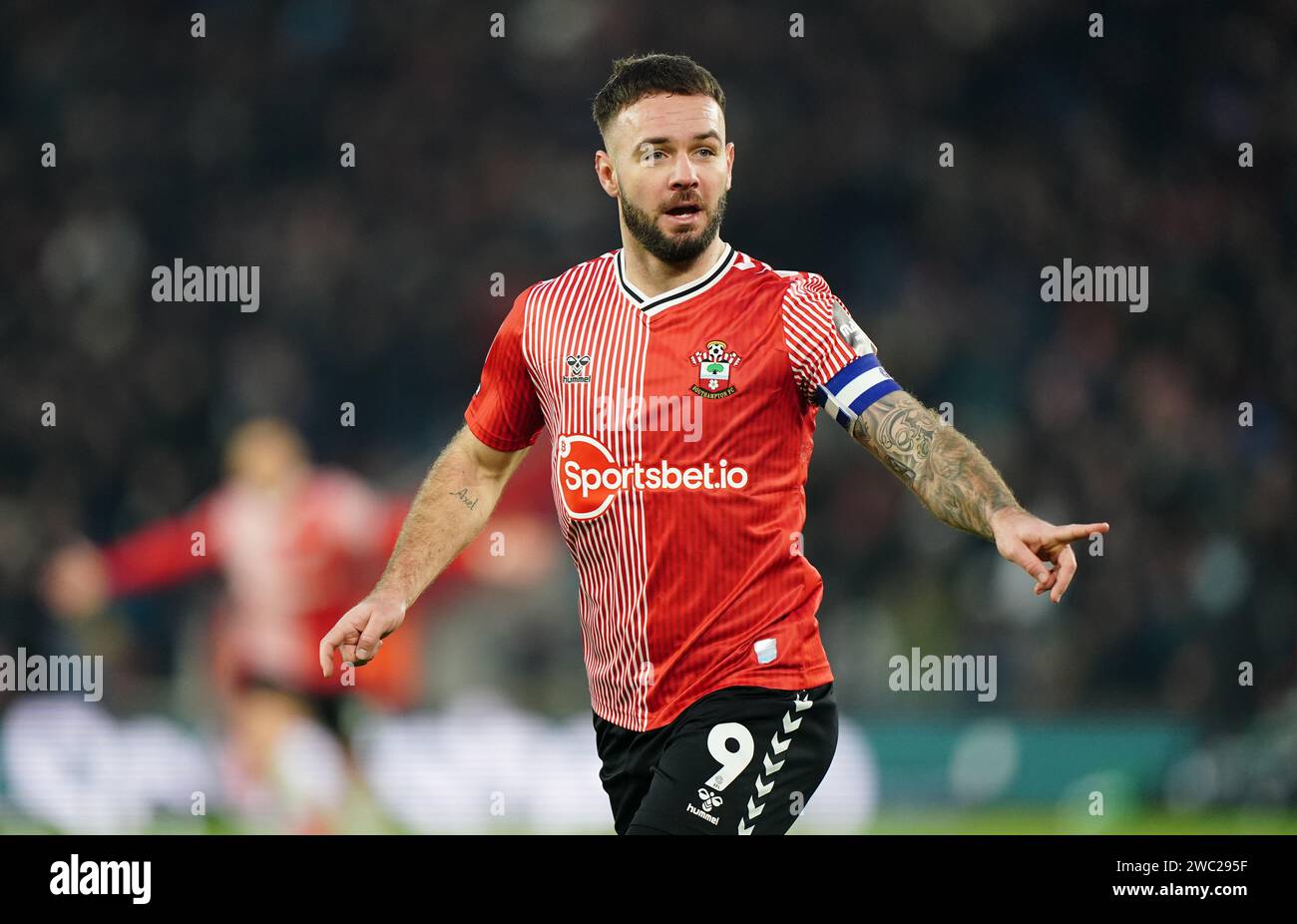 Southampton's Adam Armstrong celebrates scoring his sides second goal ...