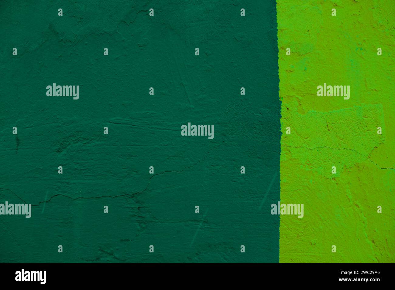 Wall Painted Two Tone. Texture background of two tones: green and light ...