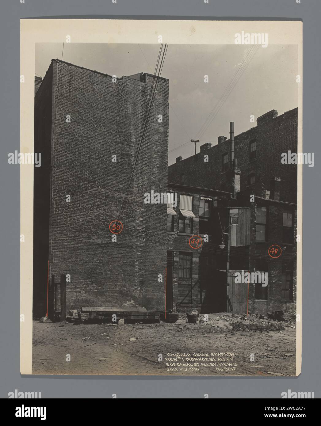 View of a street in Chicago, Anonymous, 1915 photograph With ...