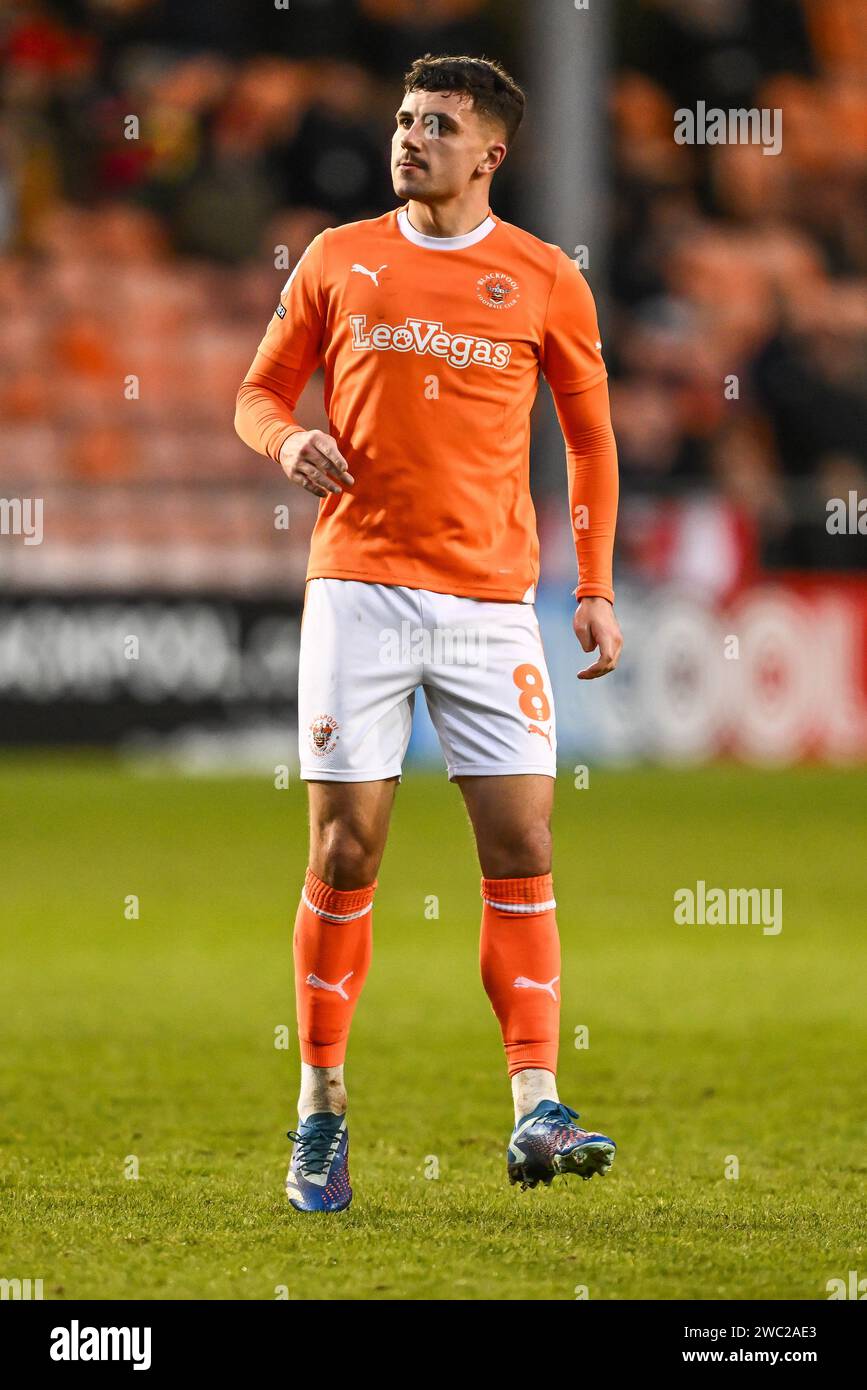 Albie Morgan of Blackpool during the Sky Bet League 1 match Blackpool ...