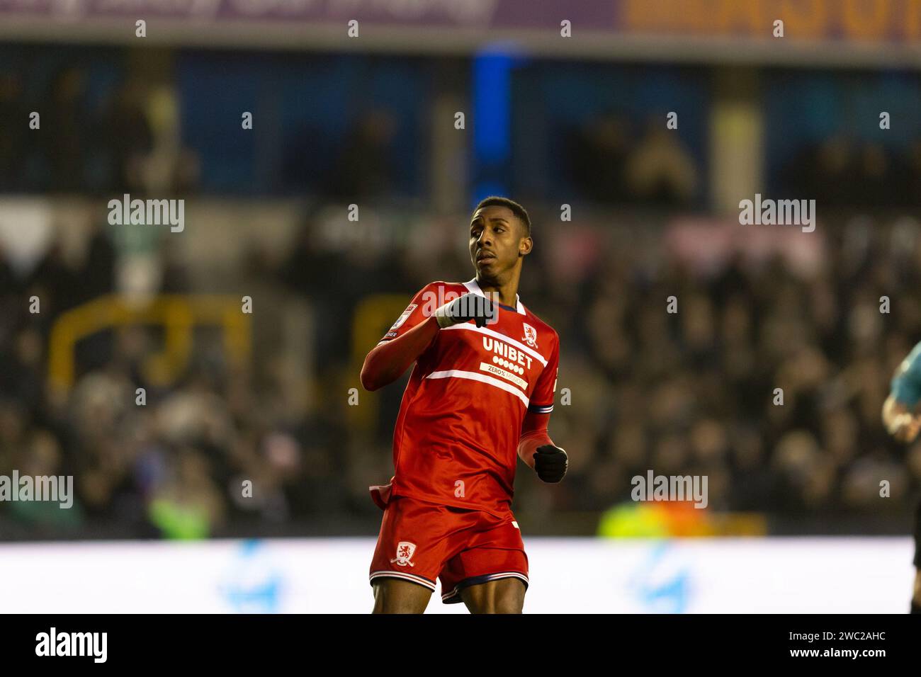 Isaiah Jones of Middlesbrough celebrates after scoring his side’s ...