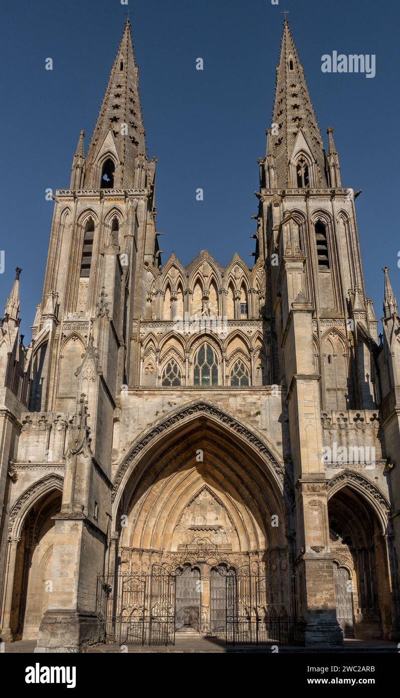 Sées Cathedral, France. A gothic catholic place of worship Stock Photo ...