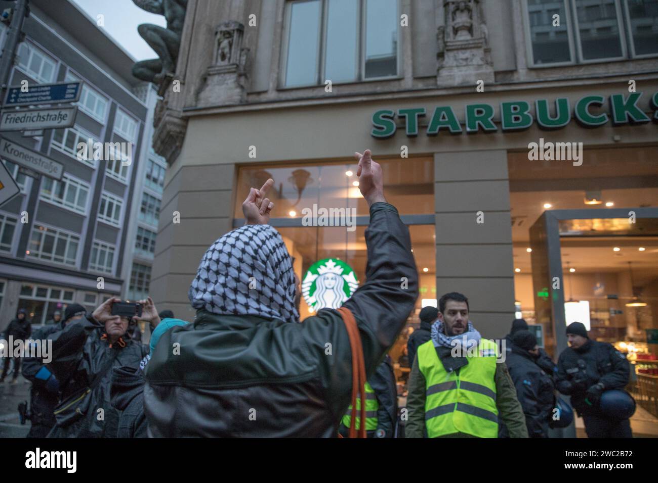 In Berlin, a contentious pro-Palestine protest on January 13, 2024, at ...