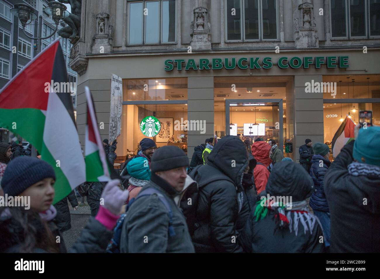 In Berlin, a contentious pro-Palestine protest on January 13, 2024, at ...