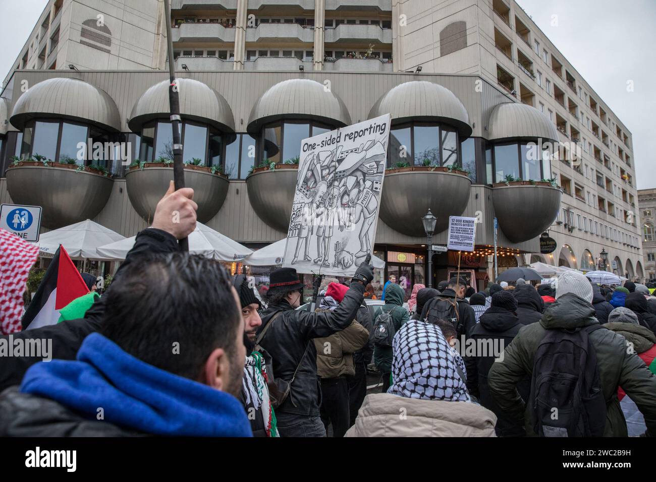 In Berlin, a contentious pro-Palestine protest on January 13, 2024, at ...