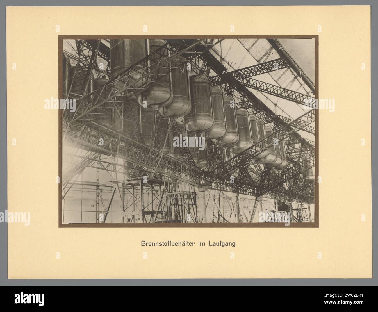 Fuel tanks in the Zeppelin, Anonymous, 1924 photograph Fuel tanks in ...