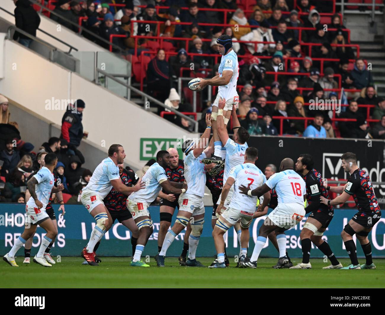 Ashton Gate, Bristol, UK. 13th Jan, 2024. Investec Champions Cup Rugby ...