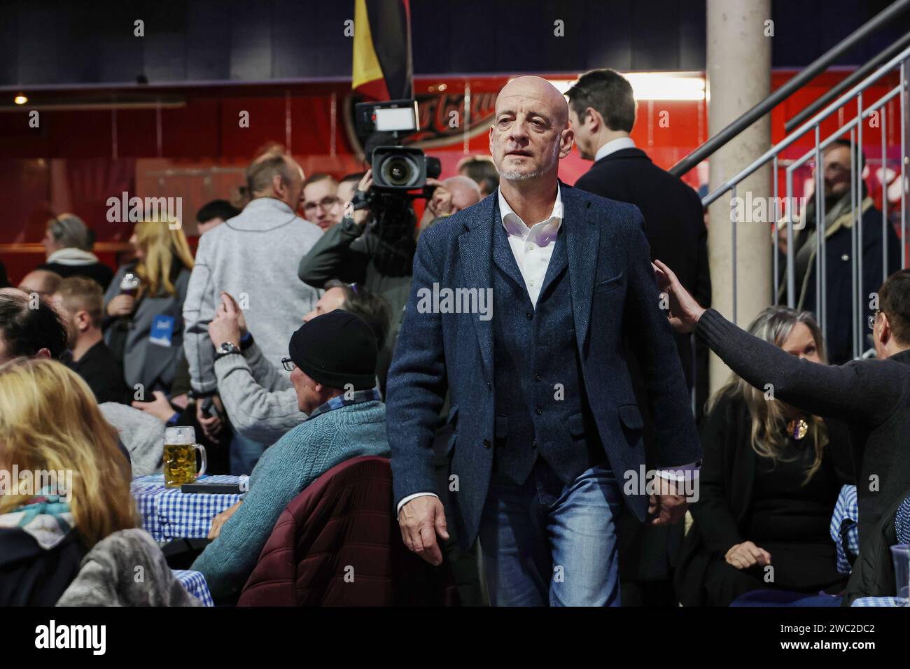 Greding, Germany. 13th Jan, 2024. Martin Böhm, 2nd deputy state ...