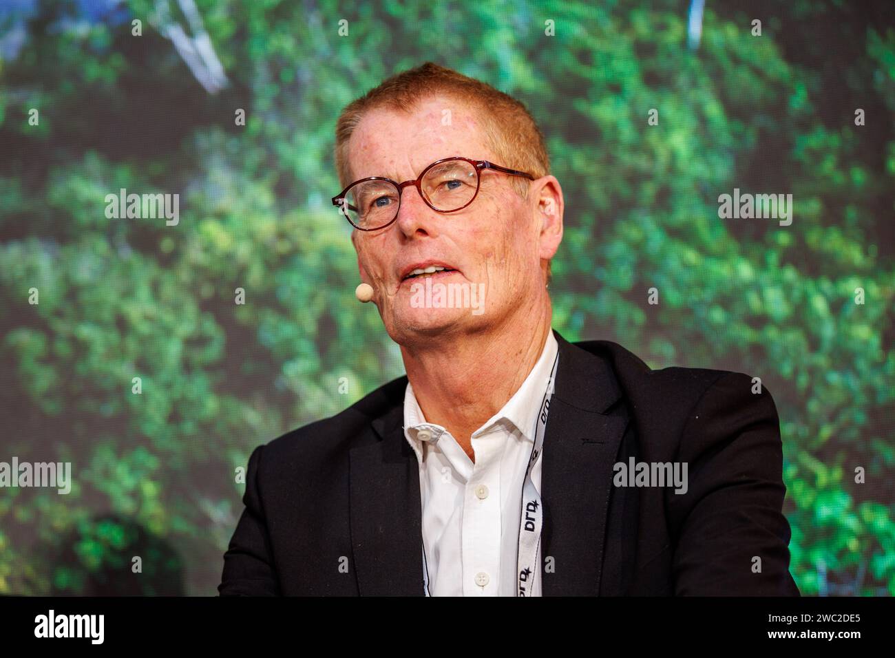 Munich, Germany. 13th Jan, 2024. Tim Coles, rePLANET, speaks at the ...