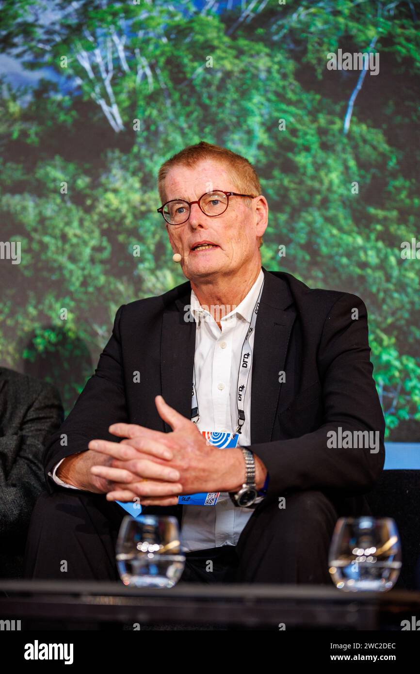 Munich, Germany. 13th Jan, 2024. Tim Coles, rePLANET, speaks at the ...