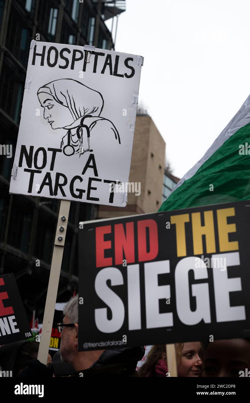 January 13th 2024. Hundreds of thousands of protestors assemble at Bank ...