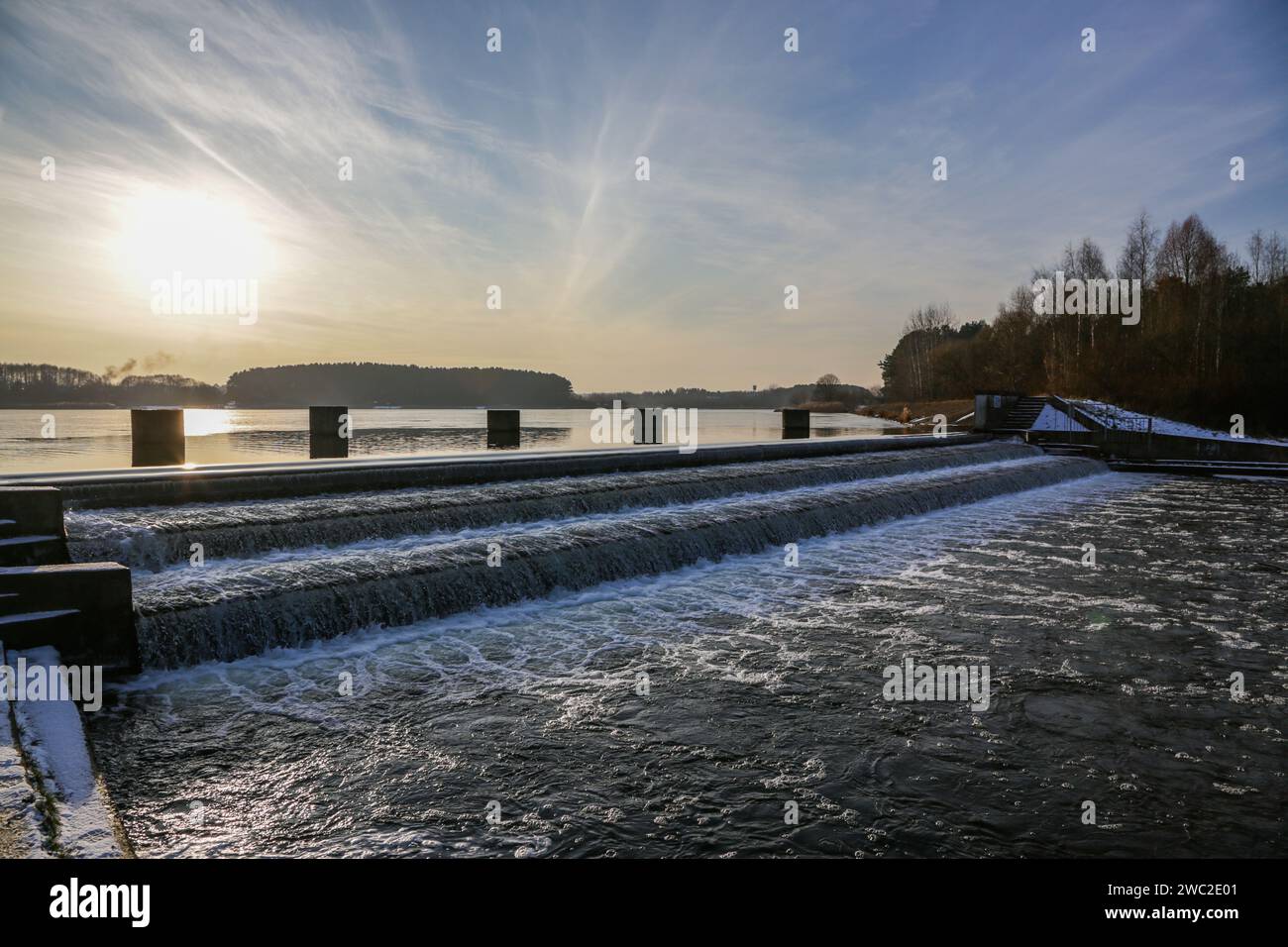 river dam. Dam water release Stock Photo - Alamy