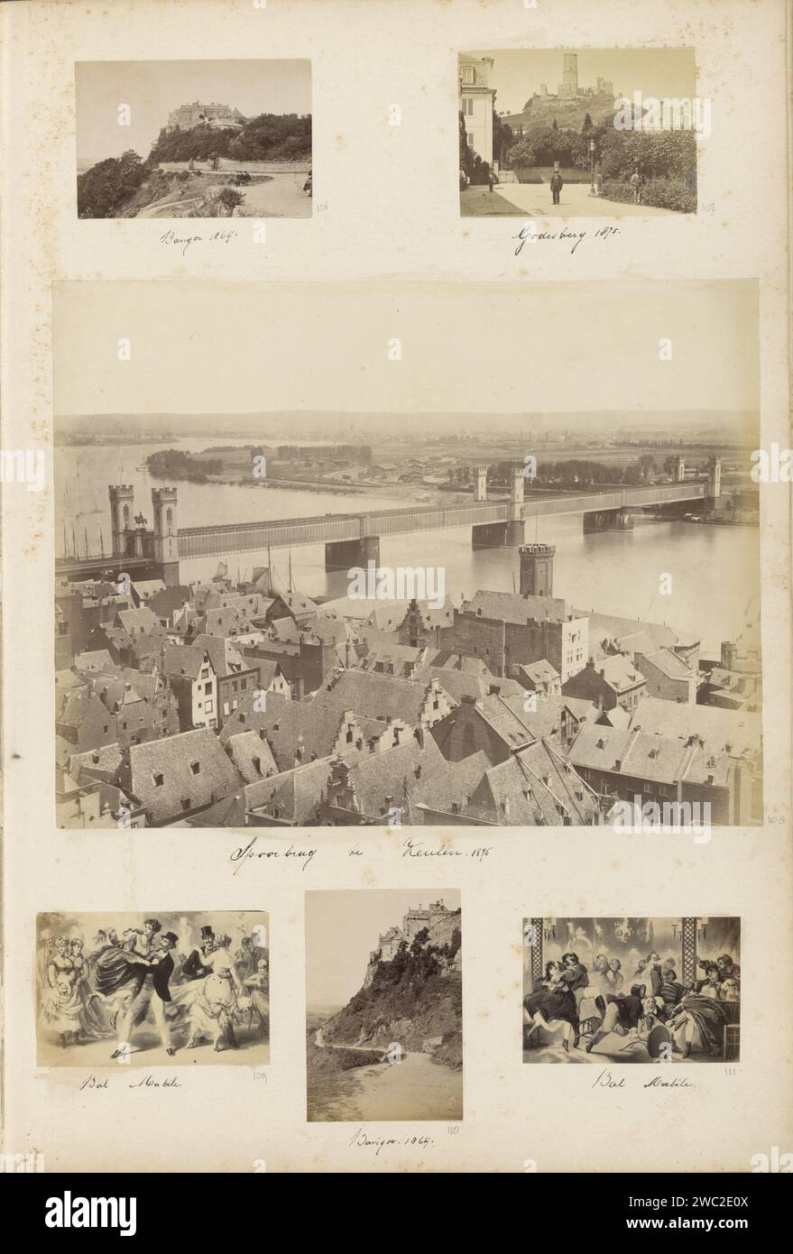 Photo production of (presumably) a print of dance couples in Bal ...