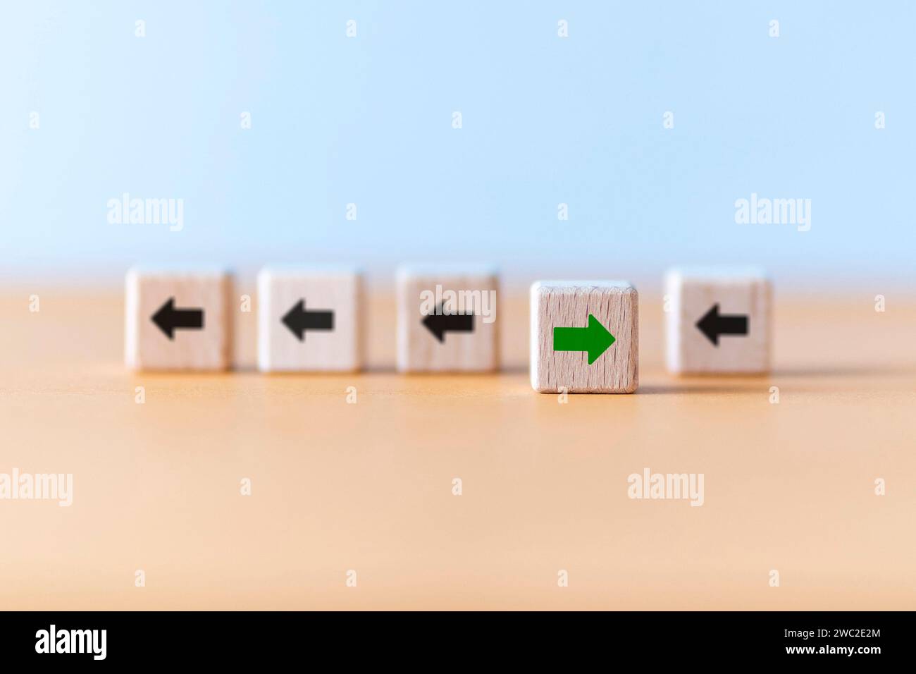 Business direction concept. Creative thinking, new ways of working ...