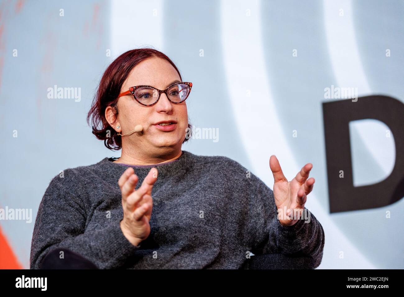 Munich, Germany. 13th Jan, 2024. Ina Fried, American journalist for ...