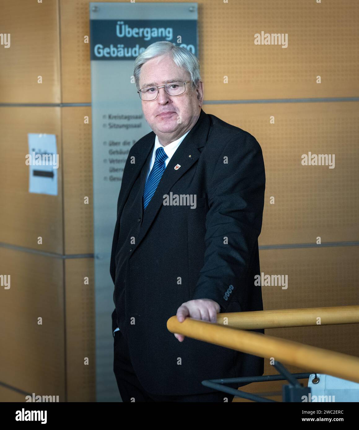 Luckenwalde, Germany. 09th Jan, 2024. Jörg Steinbach (SPD), Brandenburg's Minister for Economic ...