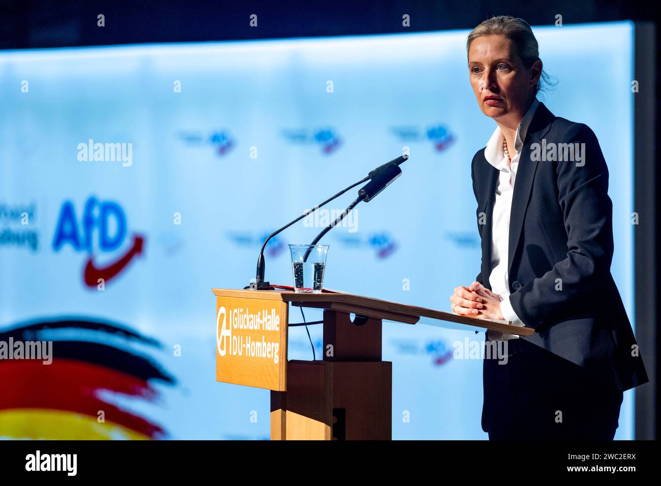 Duisburg, Germany. 13th Jan, 2024. Alice Weidel, AfD party leader ...