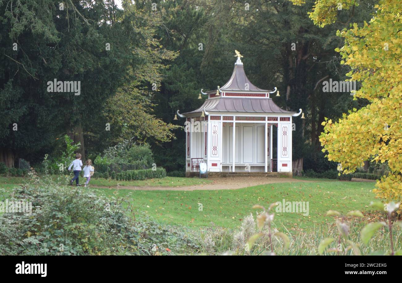 Chinese Summer House, Wrest Park, Silsoe, Bedfordshire, UK Stock Photo ...
