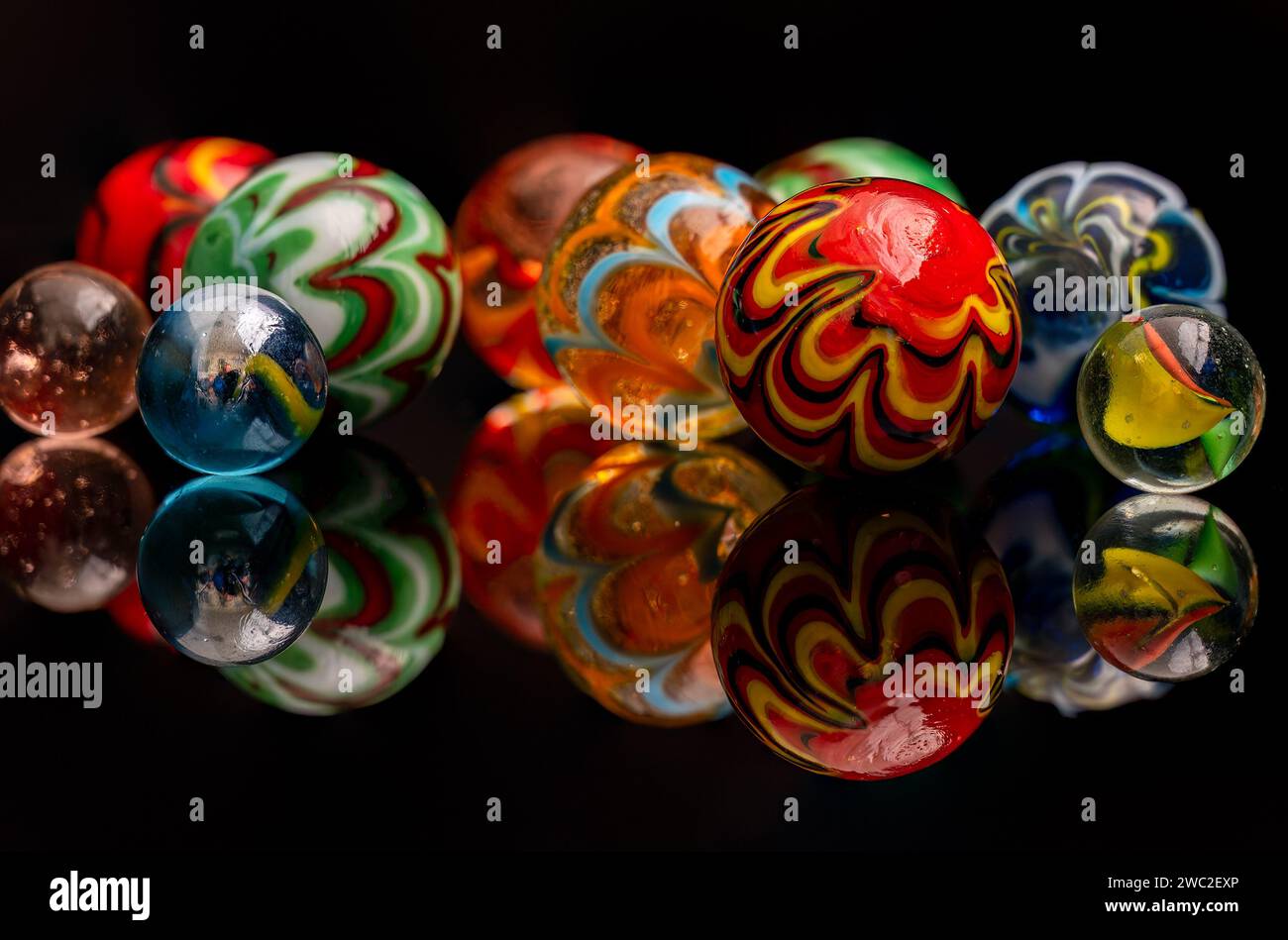 Various coloured Marbles Stock Photo - Alamy