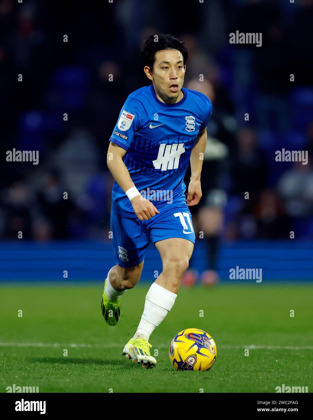 Birmingham City's Koji Miyoshi during the Sky Bet Championship match at ...