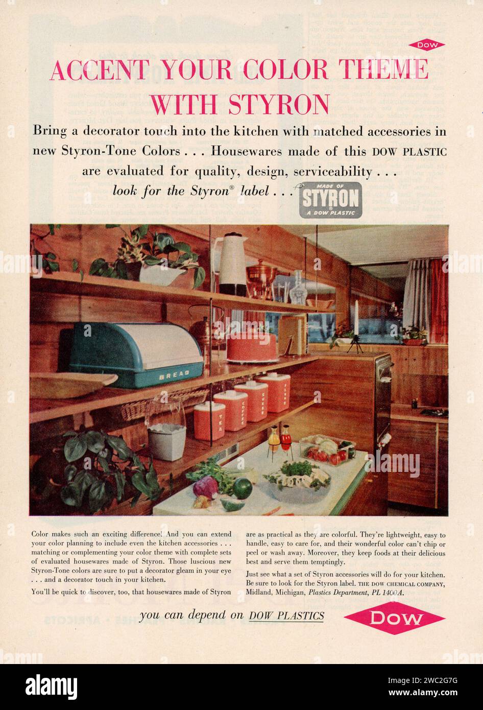 1950s magazine advert kitchen hi-res stock photography and images - Alamy