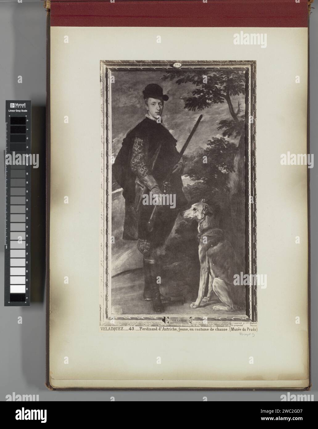 Photo production of a painting by Velázquez, representing a portrait of ...