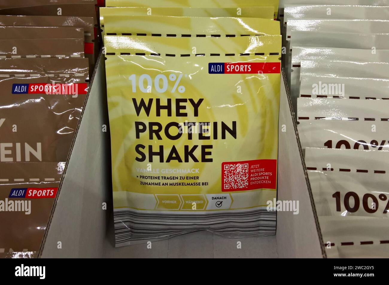 Aldi Sports, Protein Shake mit Vanille-Geschmack *** Aldi Sports ...