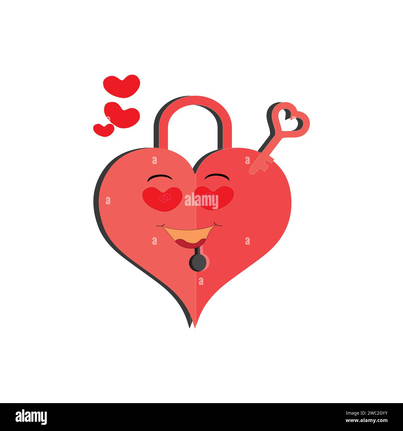 Cute Hearts Symbols With Keyboard Small Cute Decoration Red Heart And