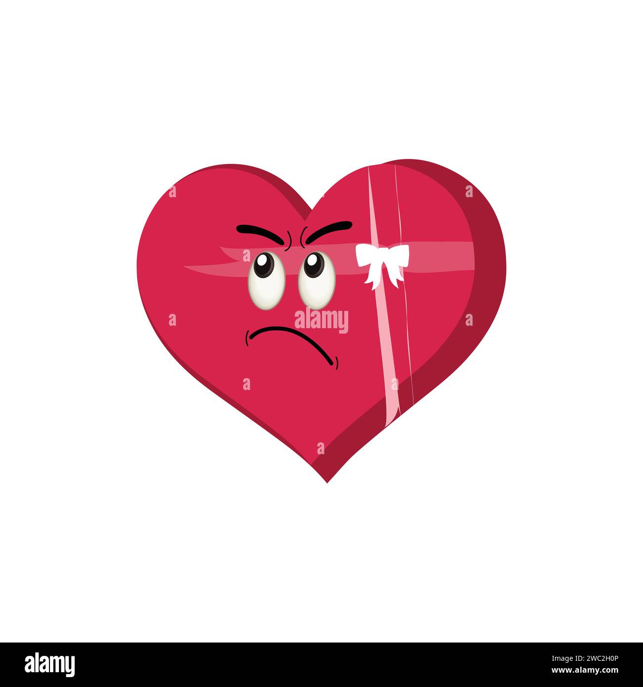Heart funny cartoon character different pose. Cartoon red heart ...