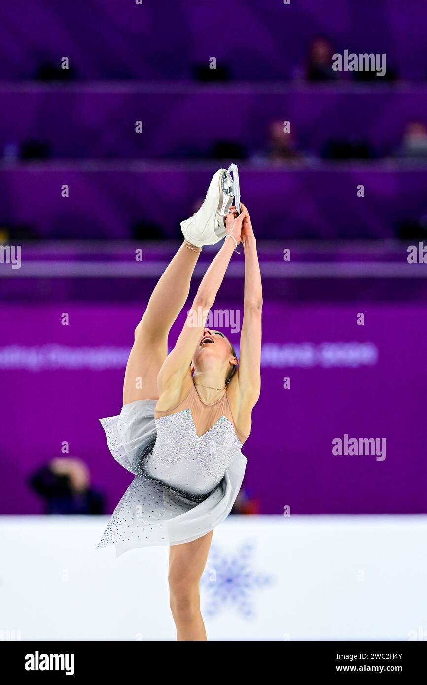 Livia KAISER (SUI), during Women Free Skating, at the ISU European ...