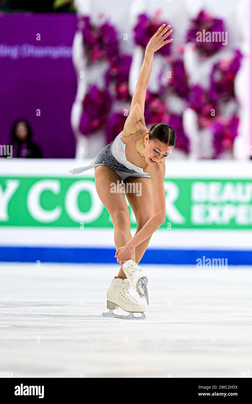 Livia KAISER (SUI), during Women Free Skating, at the ISU European ...