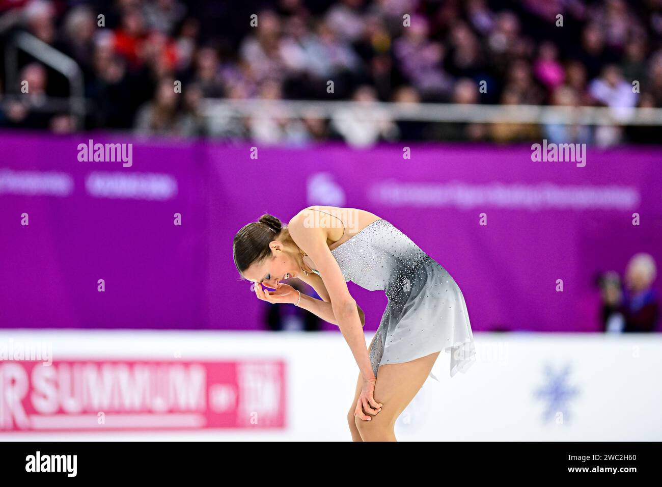 Livia KAISER (SUI), during Women Free Skating, at the ISU European ...