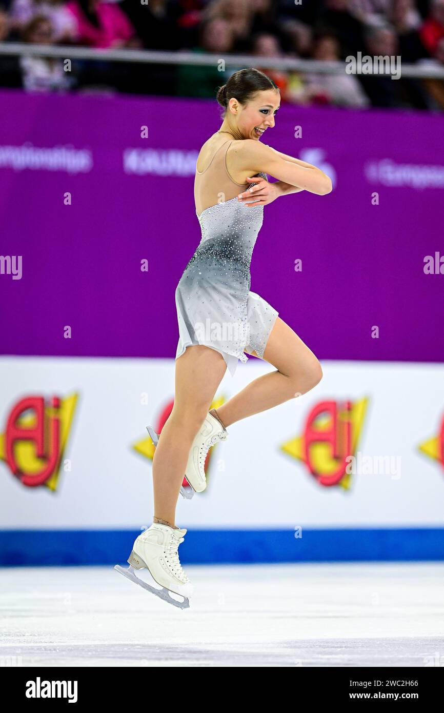 Livia KAISER (SUI), during Women Free Skating, at the ISU European ...