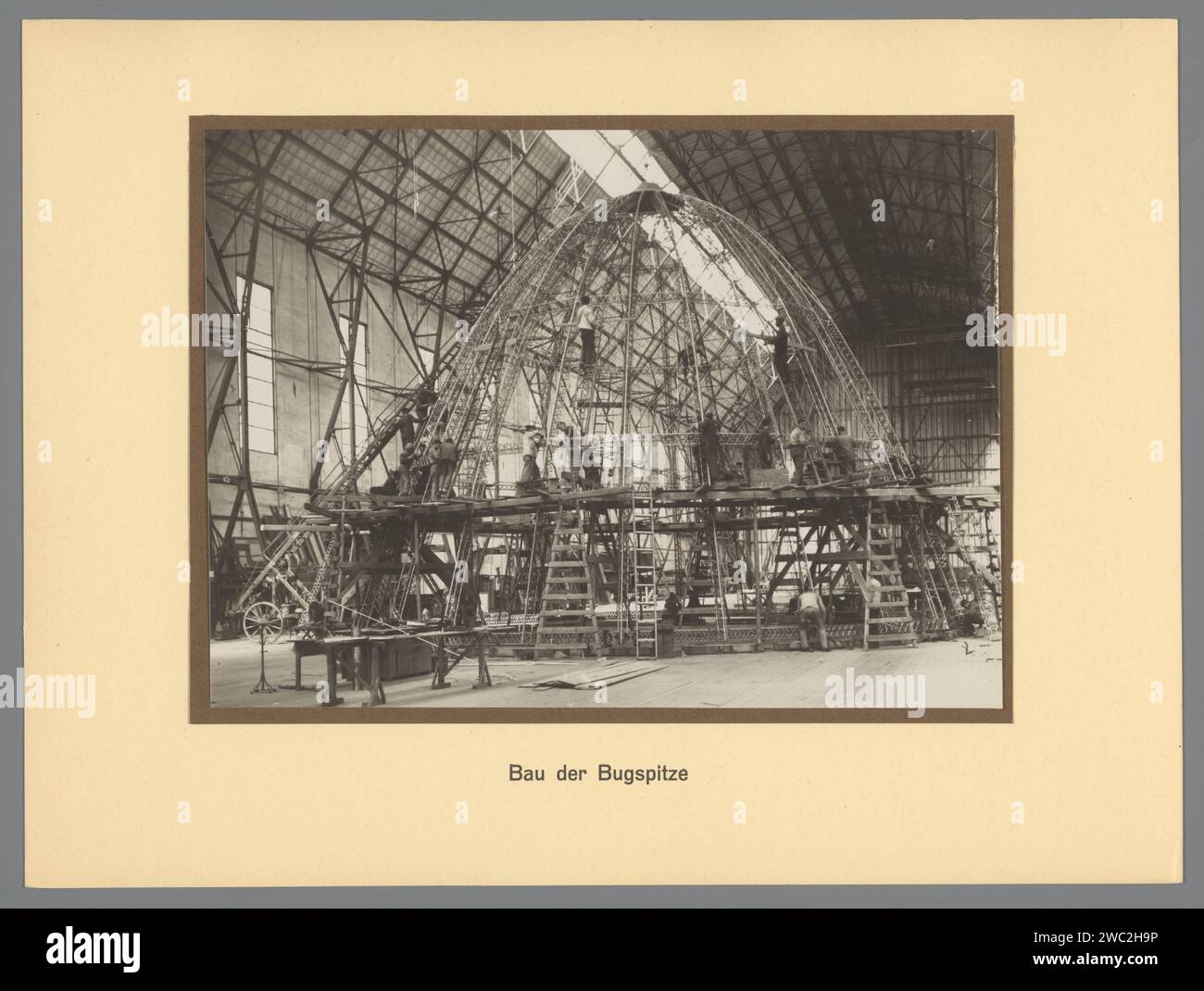 Construction Van de Boeg, Anonymous, 1924 photograph Construction of ...