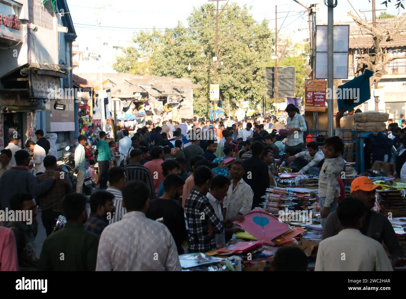 Rajkot, India. 13th January, 2024. Massive crowds have congregated at ...