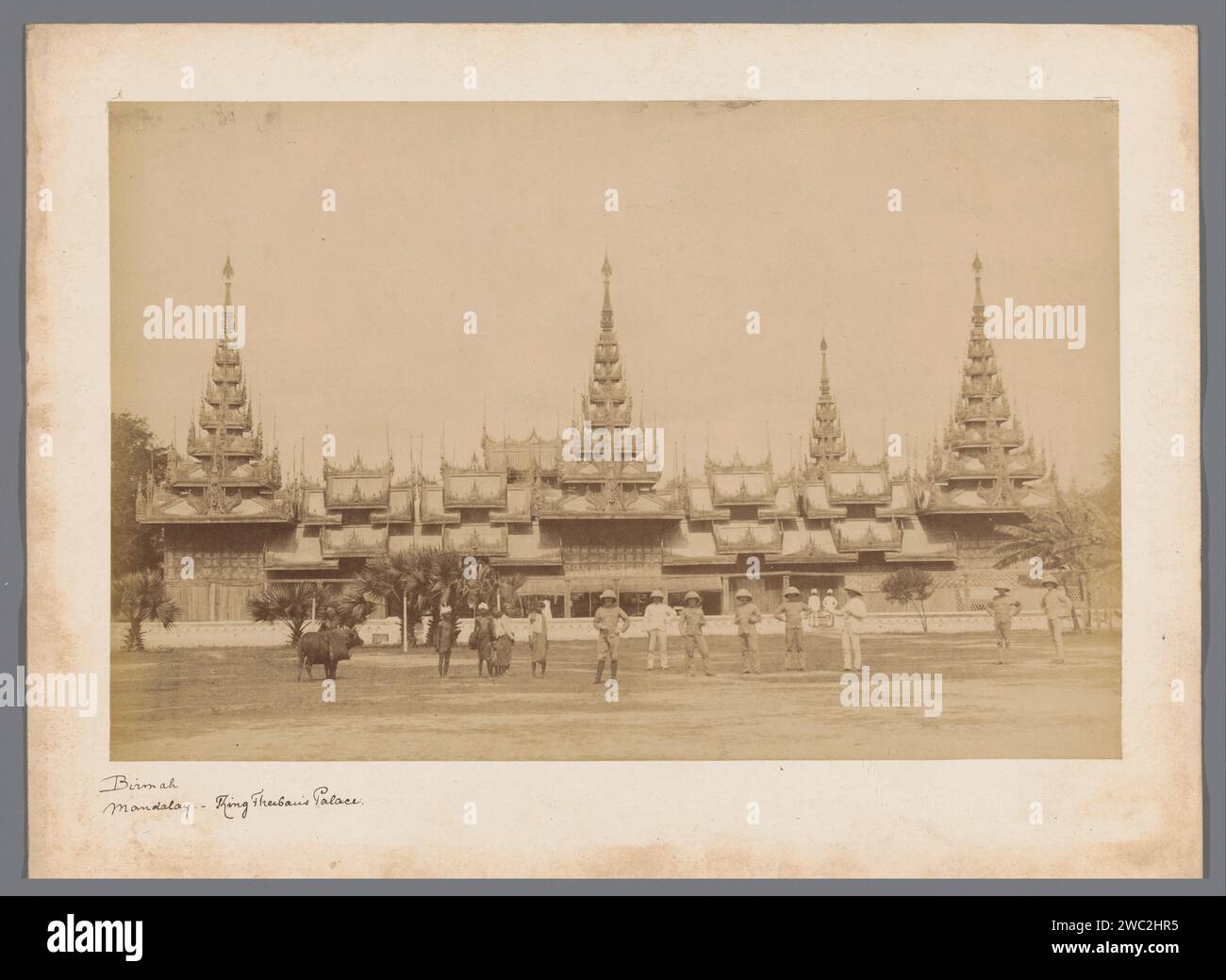Men in front of the Mandalay Palace, Myanmar, anonymous, 1860 - 1899 ...