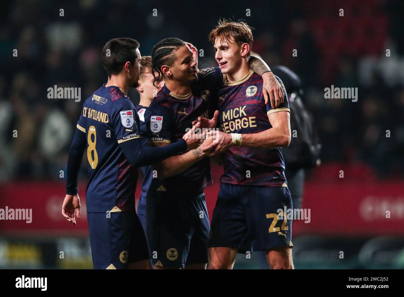 Peterborough United's Hector Kyprianou celebrates after the final ...