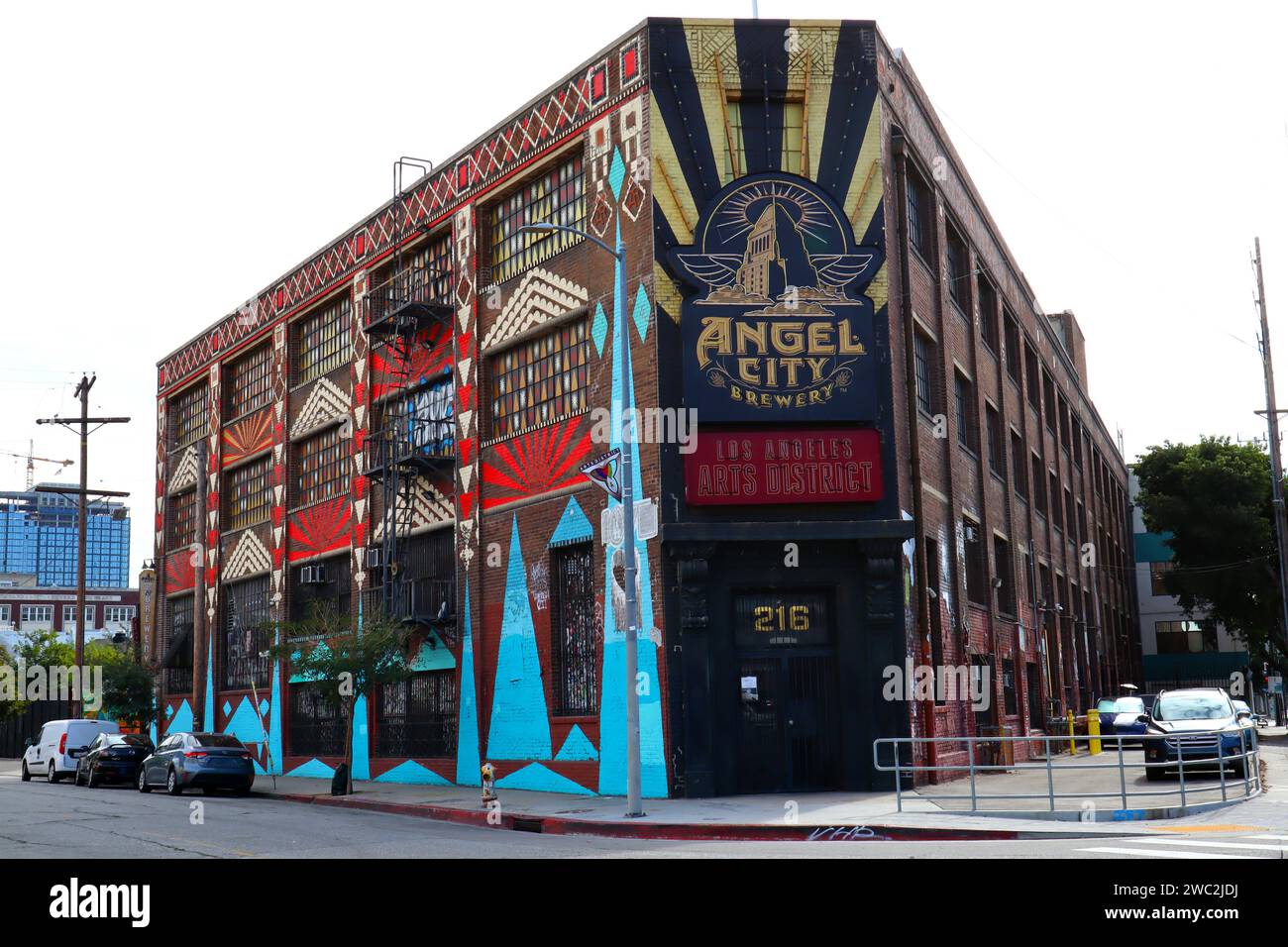 Los Angeles, California: Los Angeles Arts District, Angel City Brewery historic building at 216 ...
