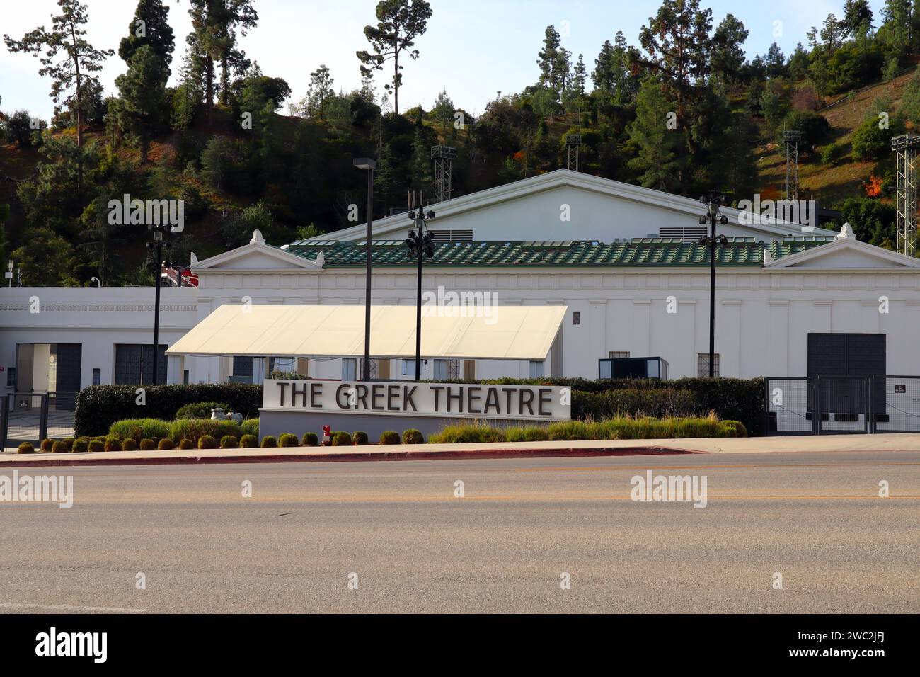 Los Angeles, California: The Greek theatre amphitheatre located in ...