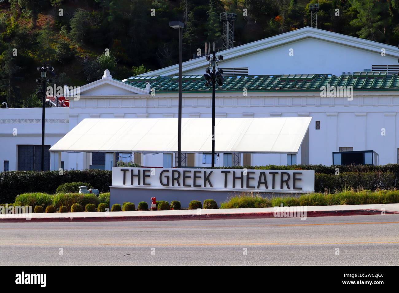 Los Angeles, California: The Greek theatre amphitheatre located in ...