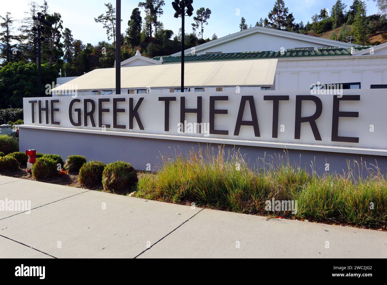 Los Angeles, California: The Greek theatre amphitheatre located in ...