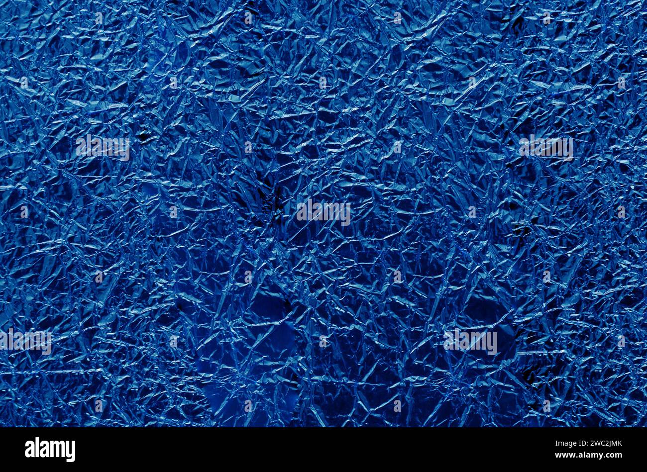 Blue foil background hi-res stock photography and images - Alamy