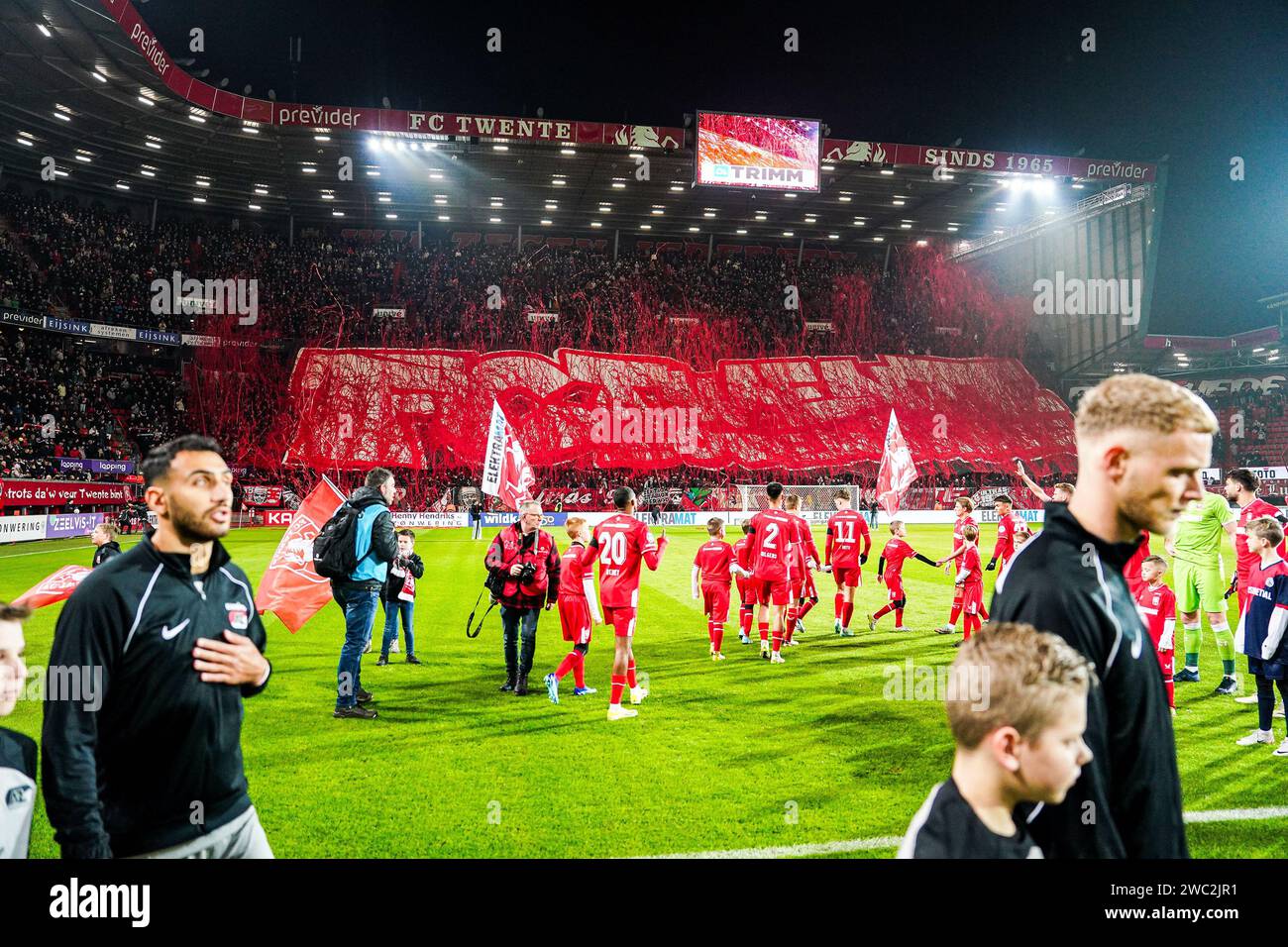 ENSCHEDE - Fans of FC Twente during the Dutch Eredivisie match between ...