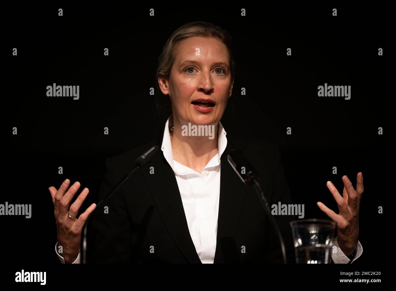 Duisburg, Germany. 13th Jan, 2024. Alice Weidel, AfD party leader ...