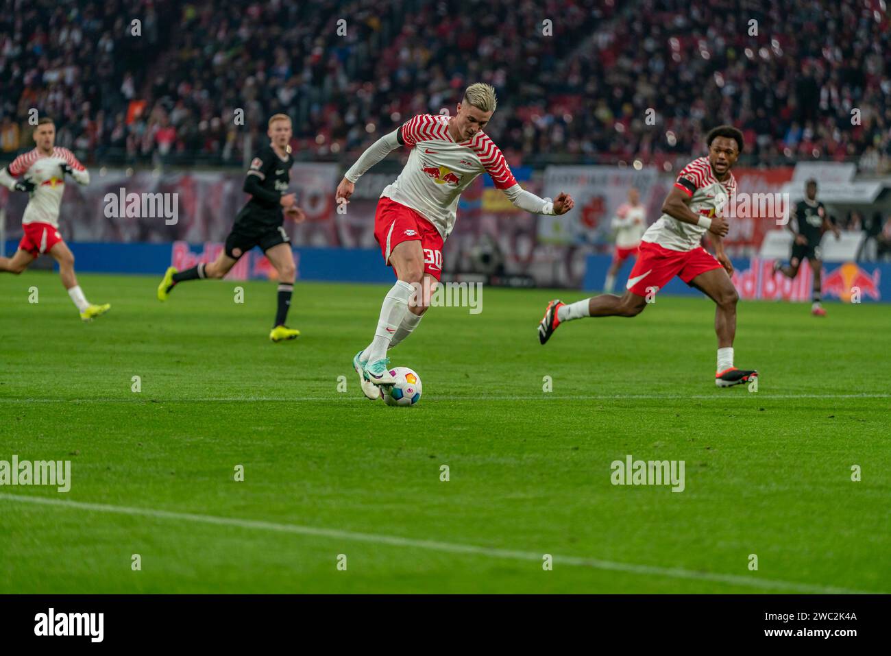 Leipzig, Deutschland 13. Januar 2024: 1.BL - 2023/2024 - RB Leipzig vs ...